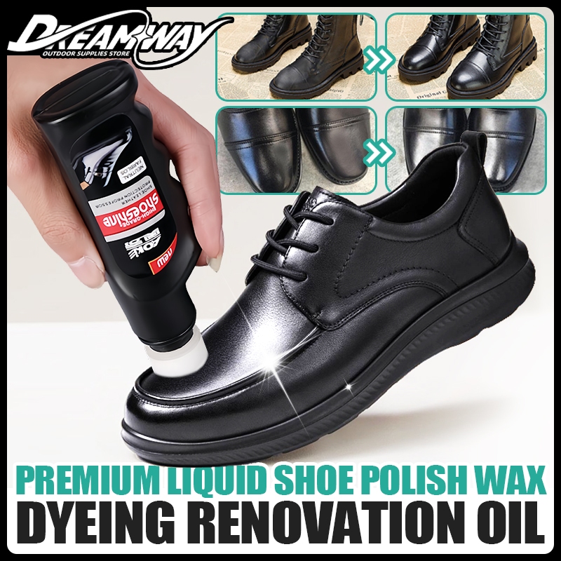 Premium Liquid Shoe Polish Wax 65ML Leather Polish Cleaner Shoe ...