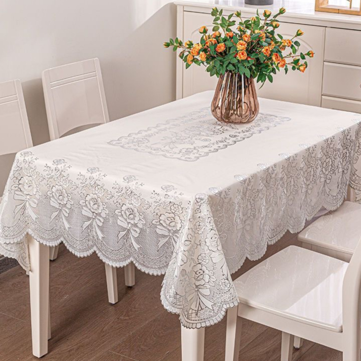 Mantel Tablecloth Pvc Table Cover Waterproof 0ilproof Table Dining ...