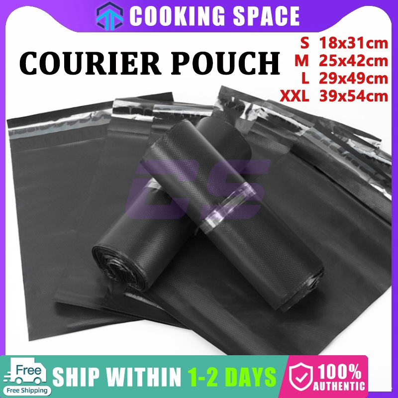 100pcs Oversized Black Courier Pouch Express Pouch Parcel Pouch ...