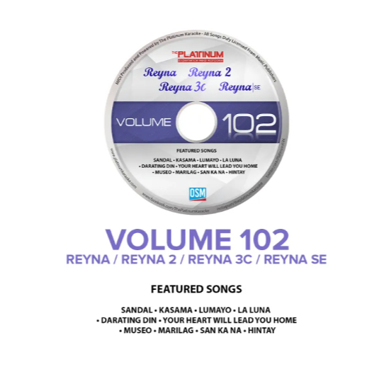 Platinum Reyna 1 / 2 / 3C / SE New Updated 2025 Volume 102 CD Tape With Free Additional Pages ...