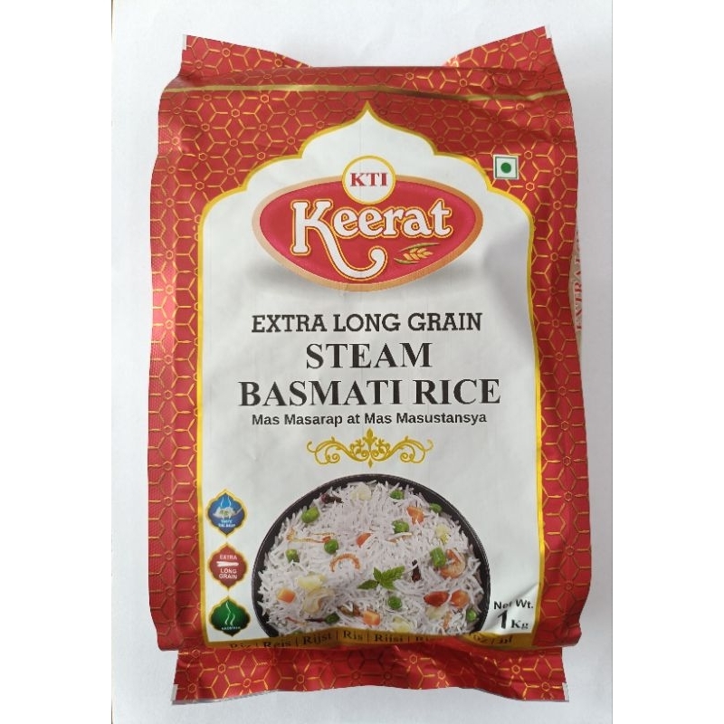 Keerat extra long grain steam basmati rice 1kg | Shopee Philippines
