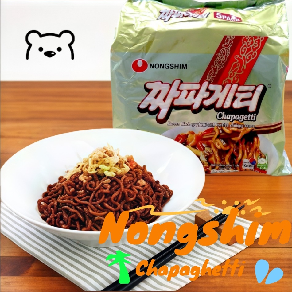 Nongshim Korea Black Bean Sauce Chapaghetti Ramen - 700G -140g × 5Pack-AUTHENTIC KOREAN PRODUCTS ...