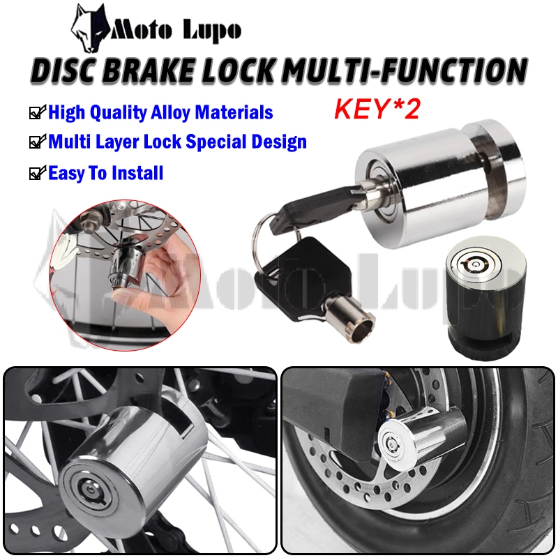 Anti-Theft Disc Brake Lock For Motorcycles E-Bike Bicycles Anti-Theft ...