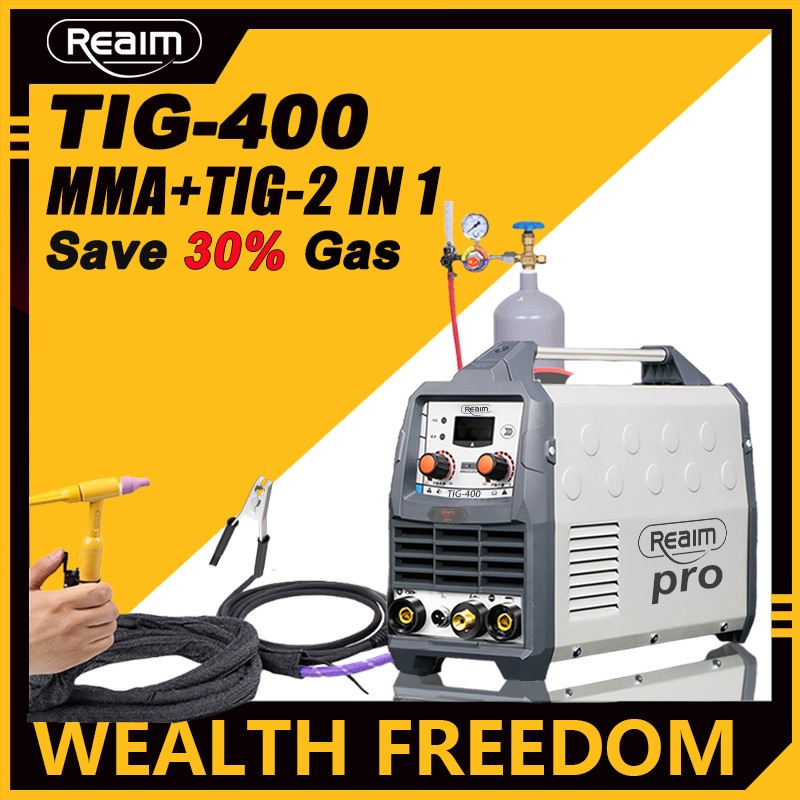 REAIM TIG-400 Welding Machine Inverter Portable Arc MMA/TIG 2in1 Welder ...