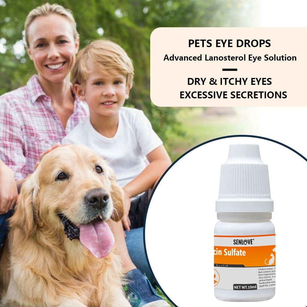 SENLOVE 10ML Gentamicin Eye Drop For Dog & Cat Eye Drops For Eye ...