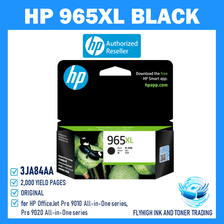 HP 965XL BLACK Original Ink Cartridges for HP OfficeJet Pro 9010 All-in ...