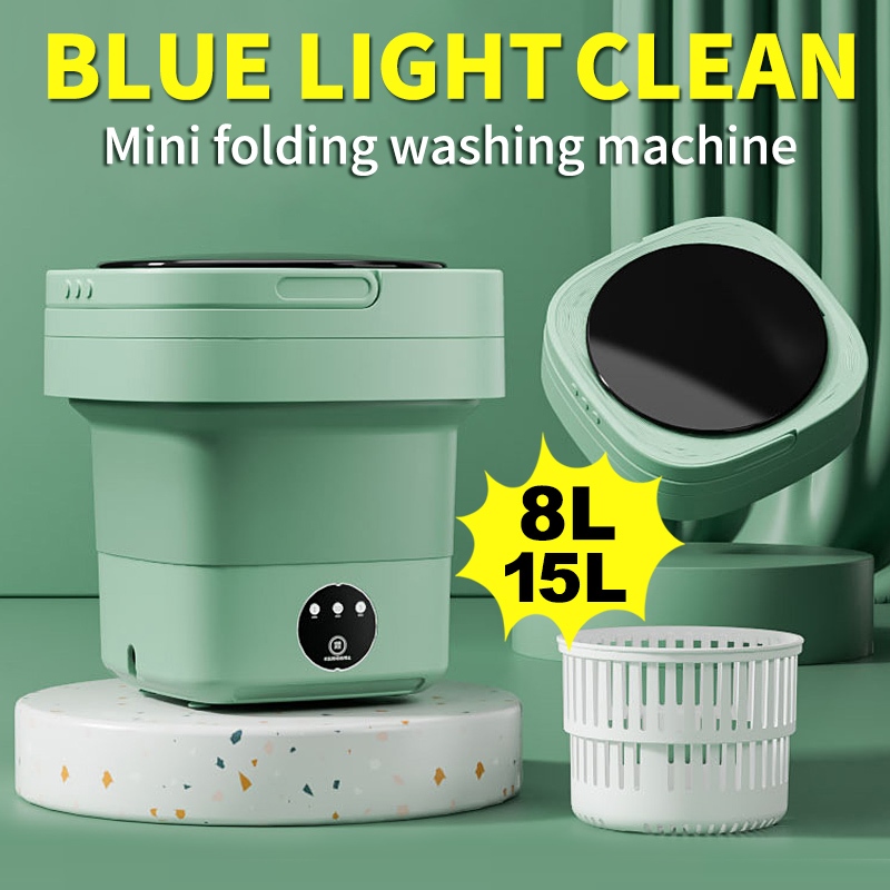 Foldable washing machine 8L/15L automatic washing machine elution and ...