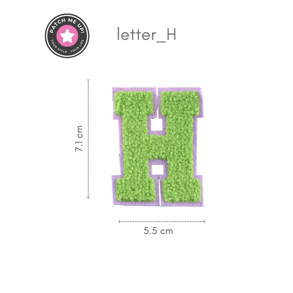 Patch_Letters - Letter_H | Shopee Philippines