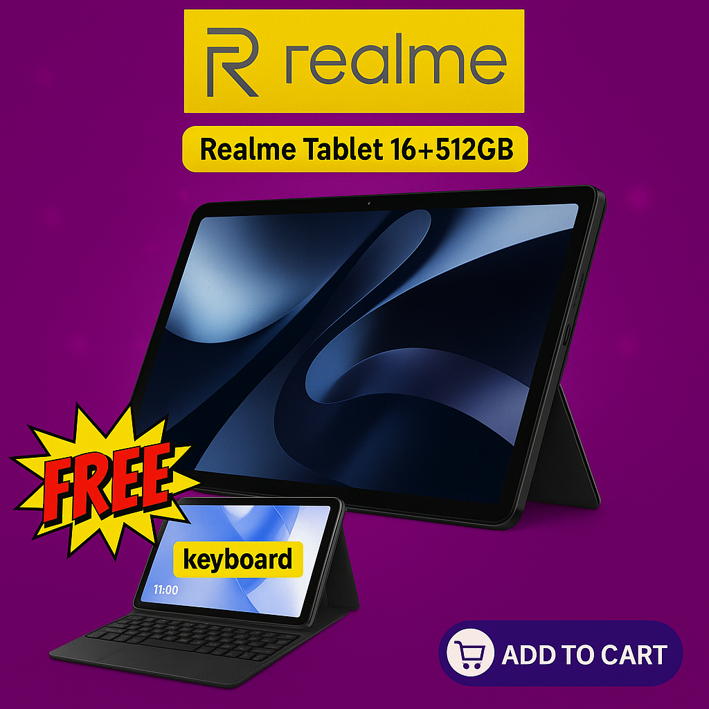 𝑹𝑬𝑨𝑳𝑴𝑬 PAD X PRO Tablet 16GB RAM+512GB ROM 4K Full Screen LTE 4G Dual ...