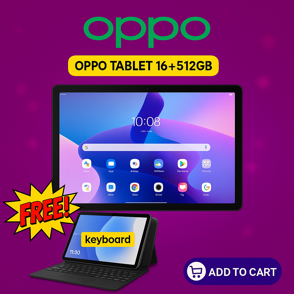 𝓸𝓹𝓹𝓸 Pad Tablet 10.5 Pro inch 16+512GB 4G WiFi Dual Sim Learning ...