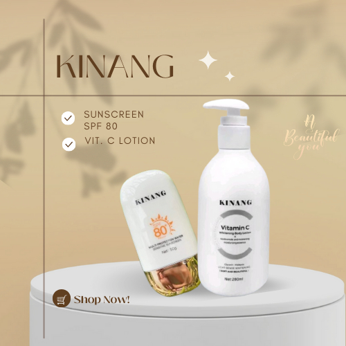 BUNDLE KINANG Lotion and Sunscreen SPF 80 | Shopee Philippines