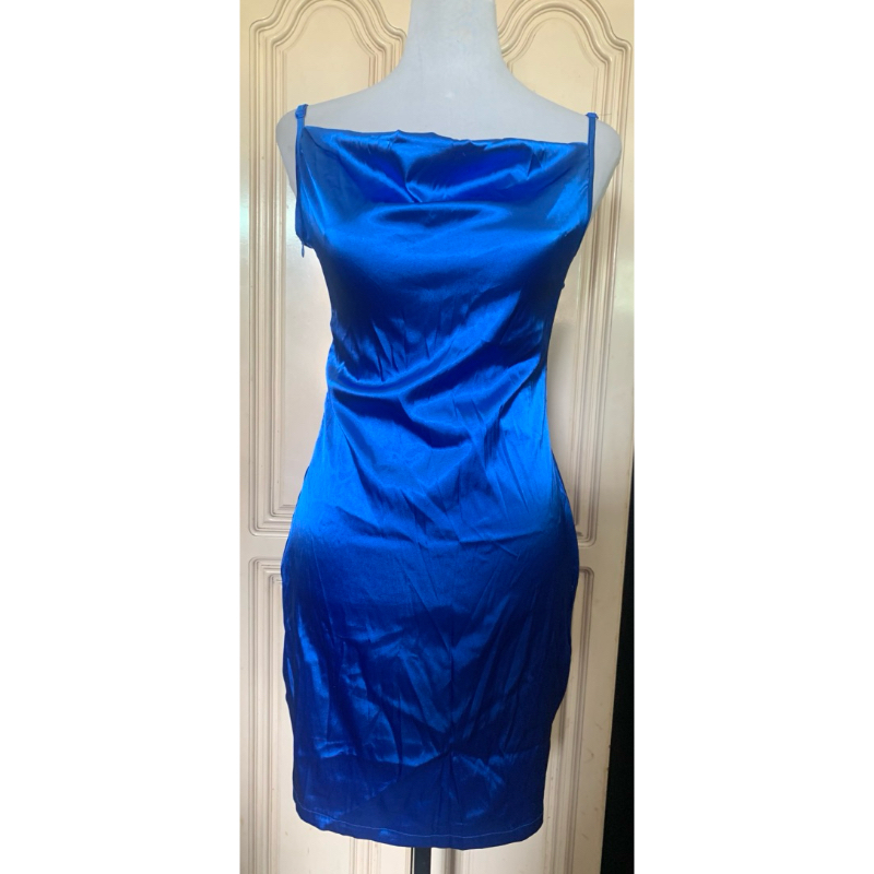 Blue She-in Cocktail Dress | Shopee Philippines