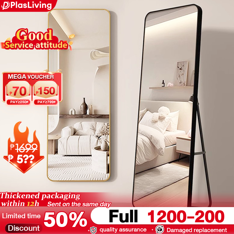 Shatterproof Mirror HD Wall Mirror With Stand Full Body Mirror Full ...