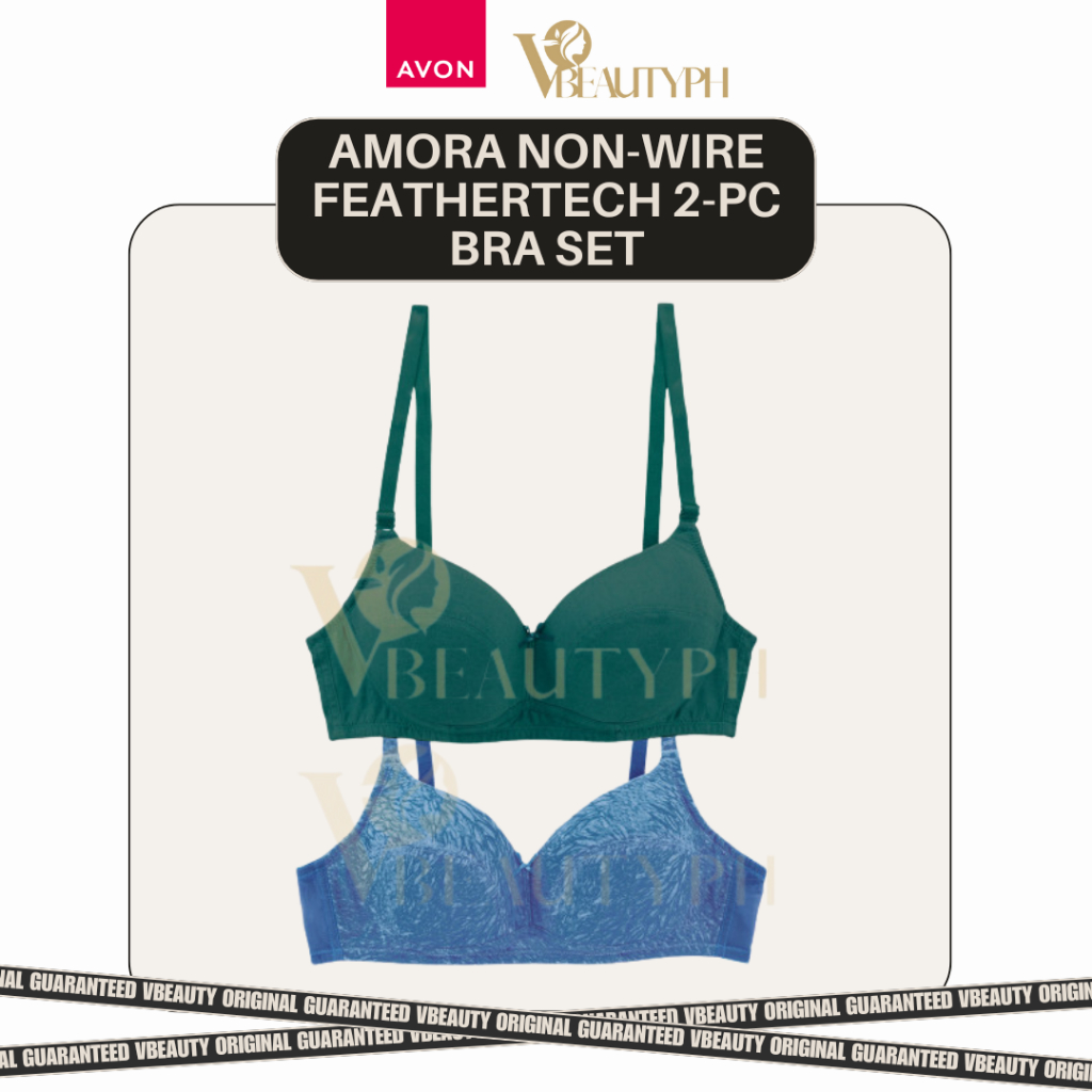 AVON Intimate Apparel Non-Wire 2 pc Bra Set Almira 360 Comfort Freya Demi Thea Amora Feathertech ...