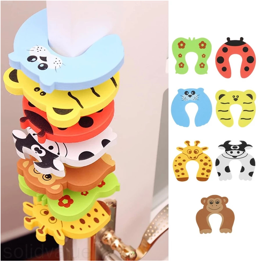 Door Stopper Cartoon Door Safety Clip Gate Security Card Protector Baby ...