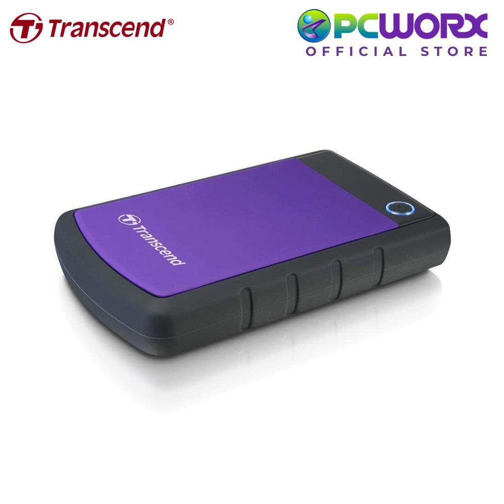 Transcend TS2TSJ25H3P 2TB Shockproof Portable Hard Drive Purple ...