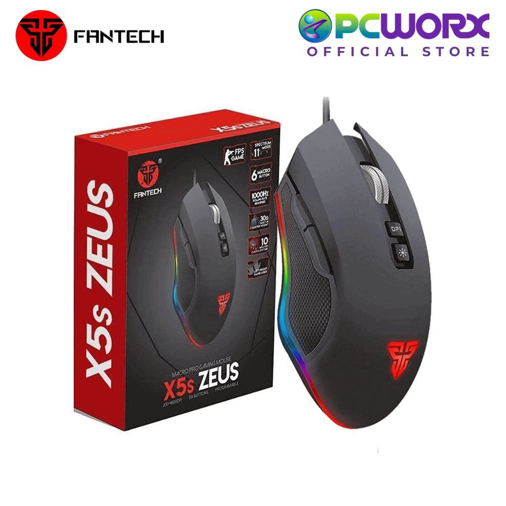 Fantech X5s Zeus V2 Macro Pro Gaming Mouse | Shopee Philippines