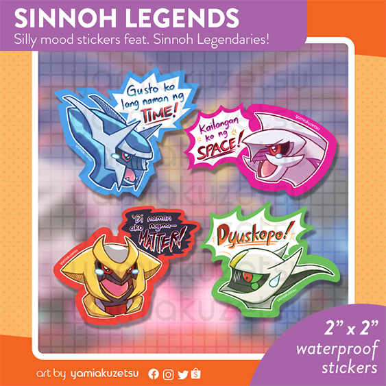 Pokemon Sinnoh Legends (Dialga, Palkia, Giratina, Arceus) Legendary ...