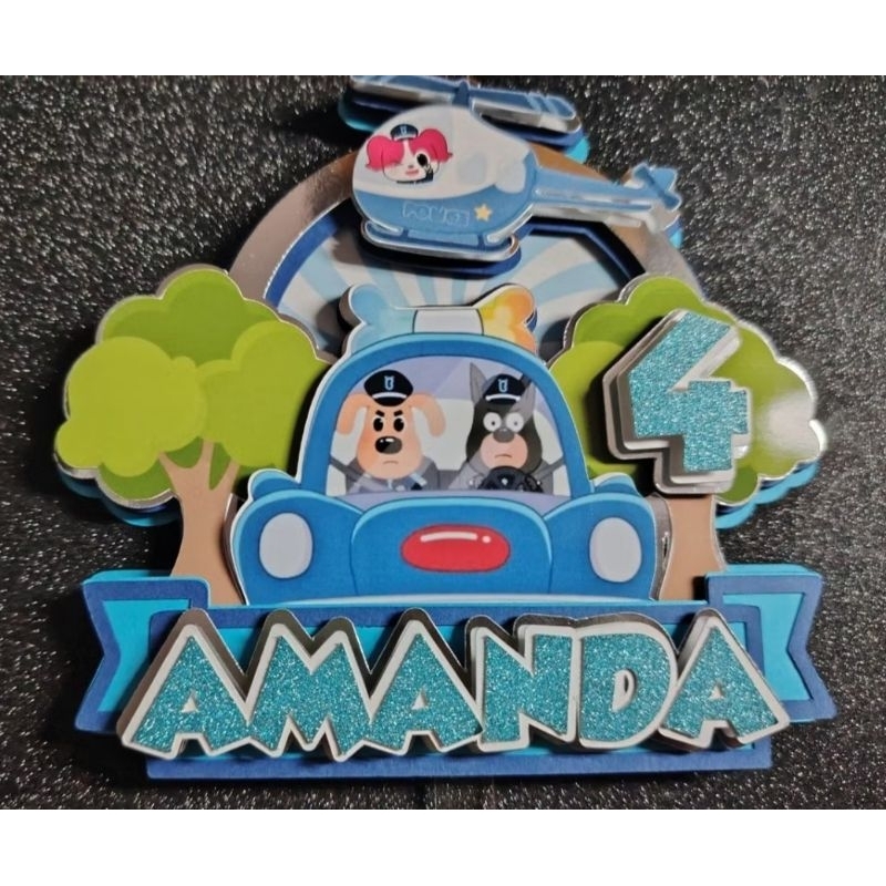 Customized Sheriff Labrador Cake Topper | Shopee Philippines