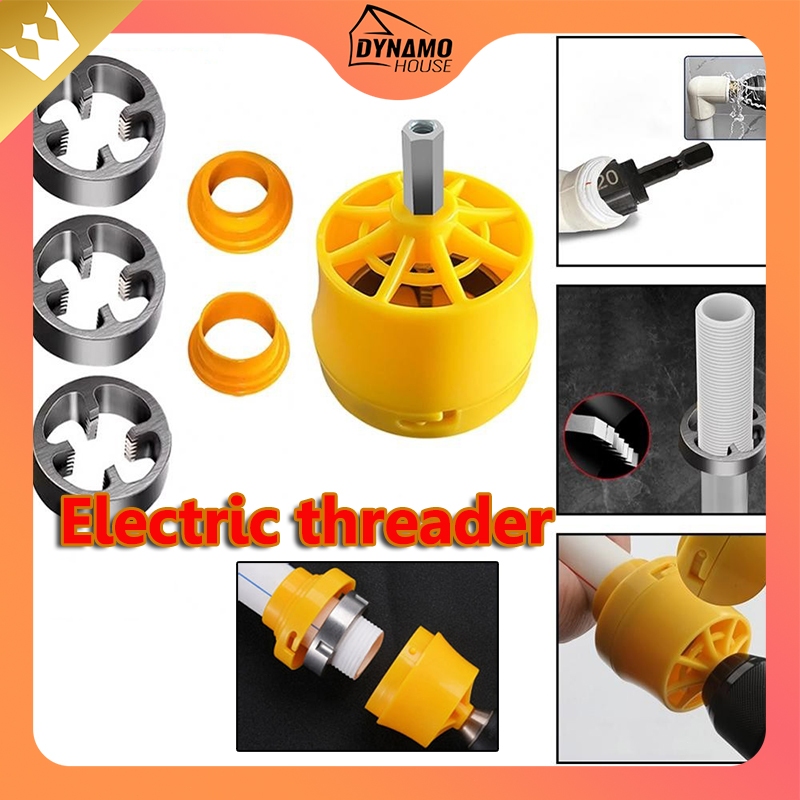 PPR Pipe Threader Kit With 1/2In 3/4 In 1 Inch Dies Pipe Threader Pipe ...