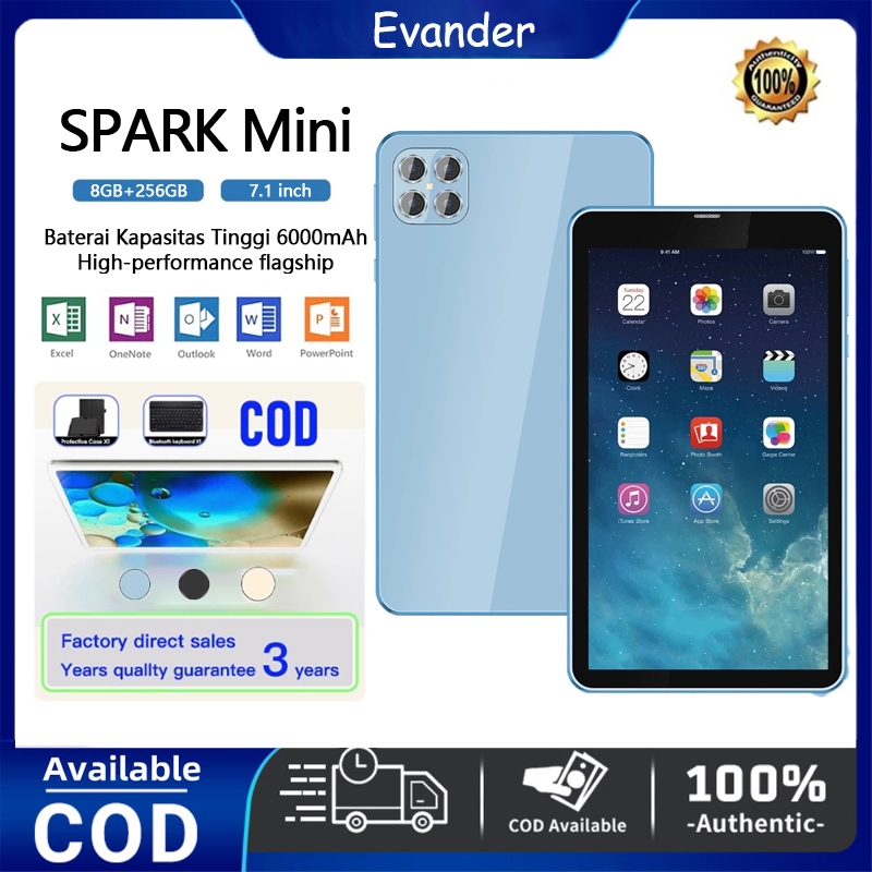 MAX SPARK Mini 7 Inch Tablet 8+256GB ROM Tablets Android With Pen Learn ...