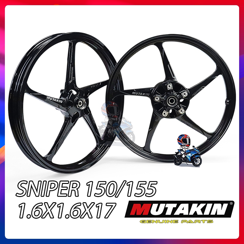 MUTAKIN SP500 MAGS Front Disc Rear Disc Sniper150 Sniper155 1.6X1.6X17 ...
