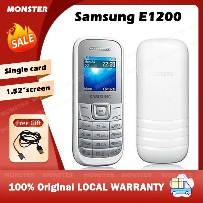 Original Sam,sung GT-E1200 Keypad Phone GSM Standard Sim Keypad Basic ...