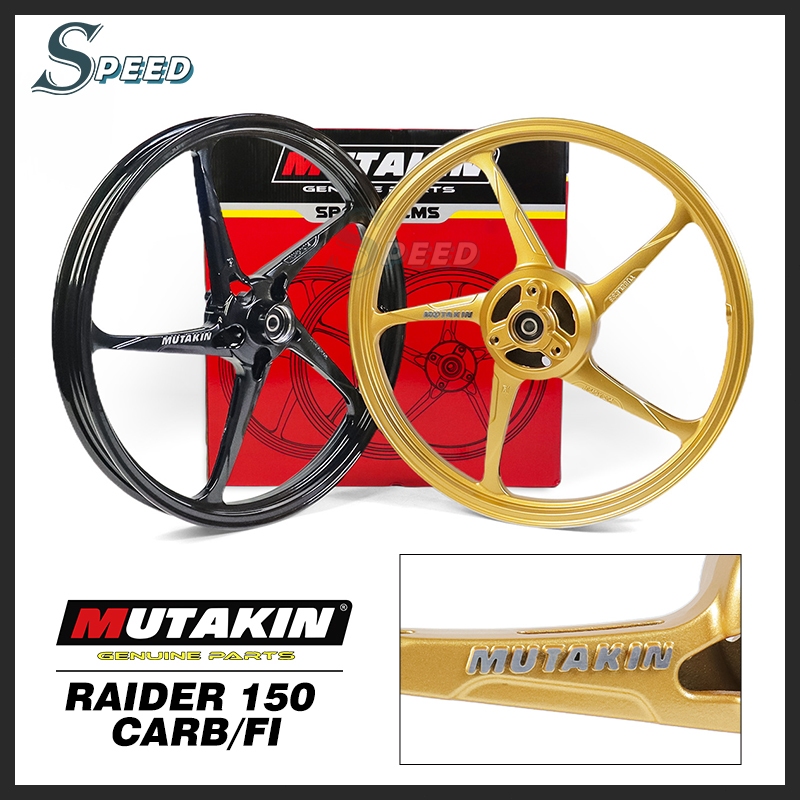 MUTAKIN SP 500 Suzuki Raider150 Carb/FI MAGS Front Disc 4 holes Rear ...