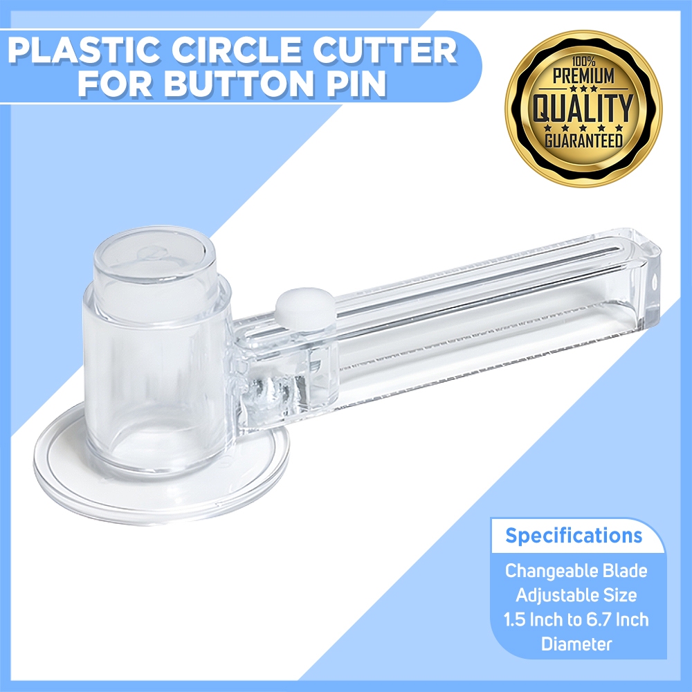 Plastic Circle Cutter for Button Pin Making , Cutting Size Adjustable ...