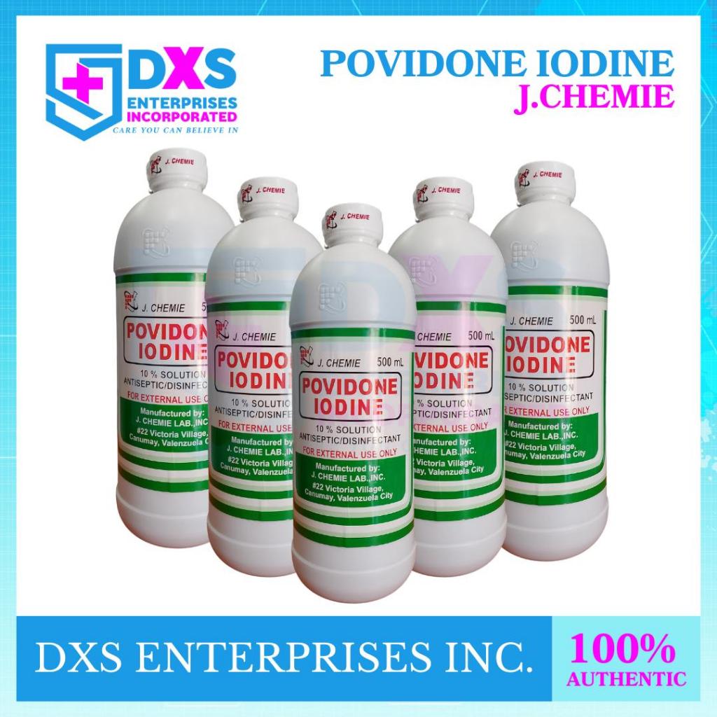 J.CHEMIE POVIDONE IODINE 10% SOLUTION 500ML | Shopee Philippines