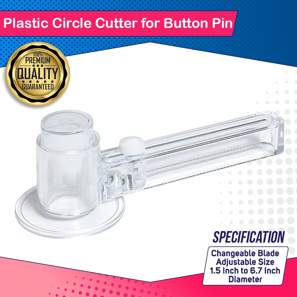 Plastic Circle Cutter For Button Pin Making , Cutting Size Adjustable ...