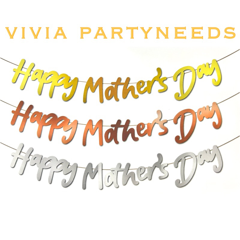 Happy Mother’s Day Bunting Banner Letter Flag | Shopee Philippines