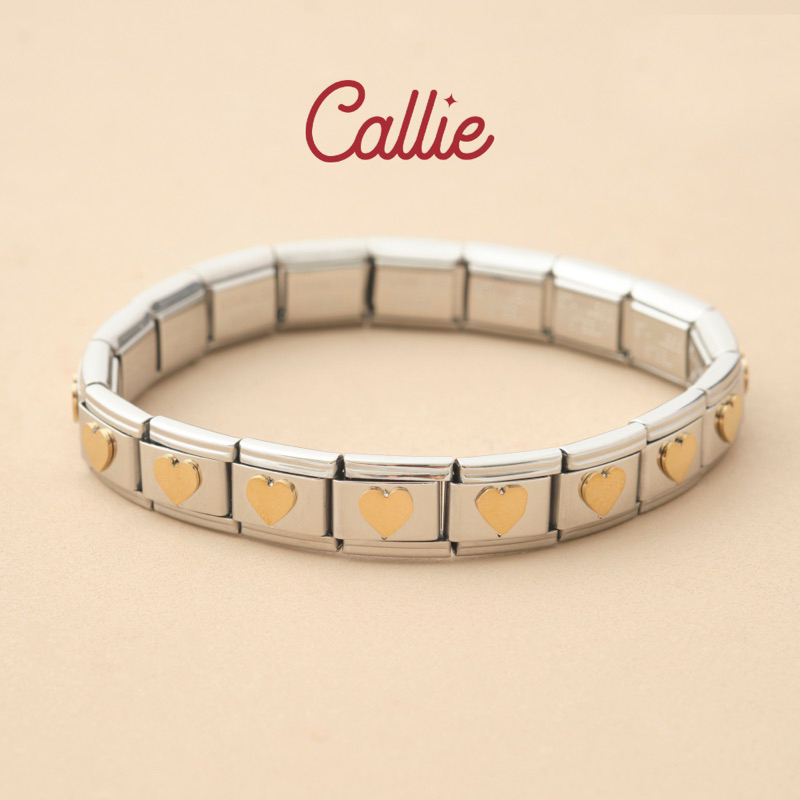 Callie Stainless Steel Catarina Italian Charm Bracelet Shop.Callie ...