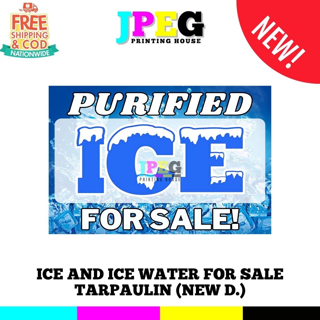 PURIFIED ICE FOR SALE Signage Laminate and Tarp Affordable High Quality ...