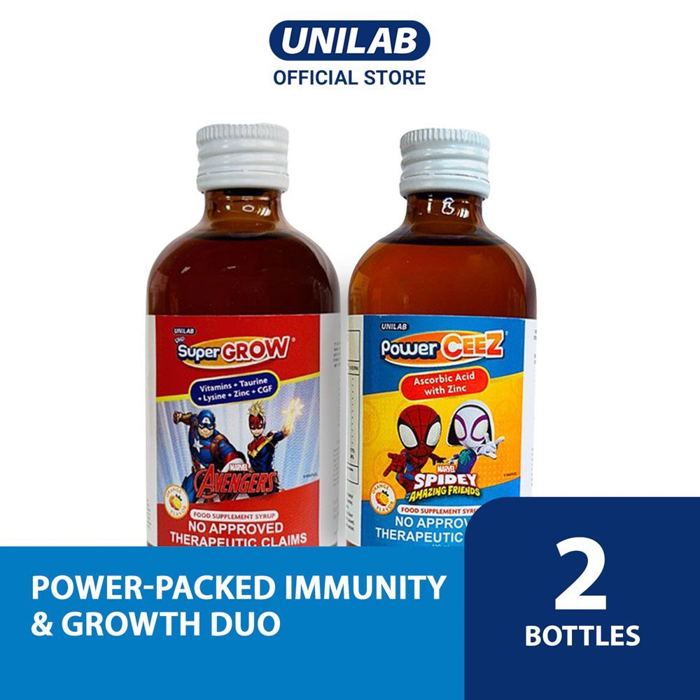 PowerCeez® & Supergrow® Vitamin Syrup Bundle for Kids (Power-Packed ...