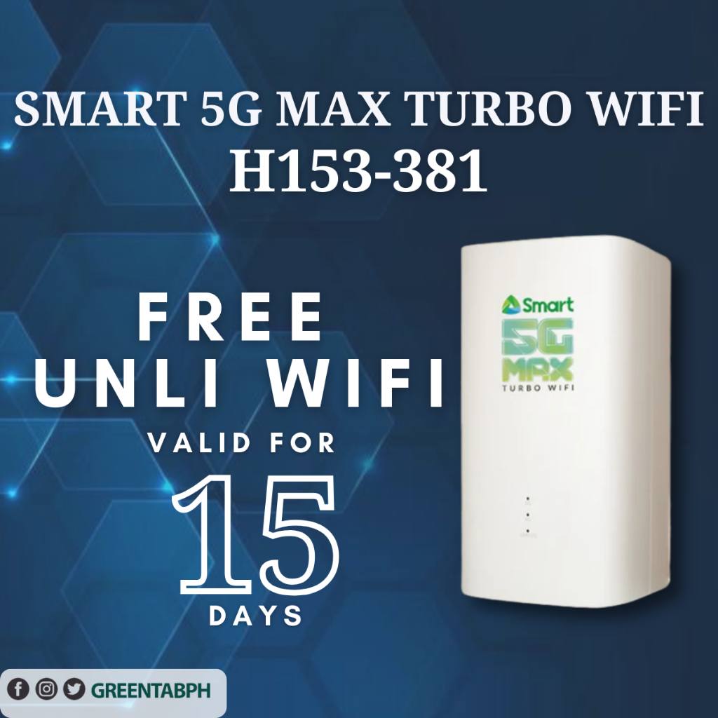 SMART 5G Max Turbo WiFi - H153 | Shopee Philippines
