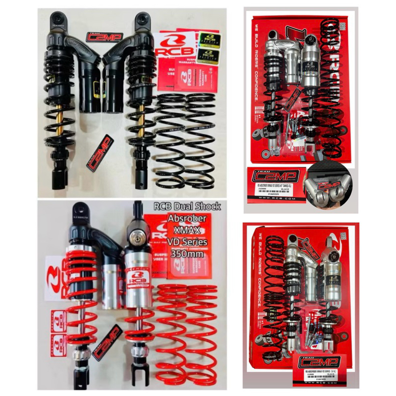 RCB Dual Shock Absorber VD Series XMAX 350mm | Shopee Philippines