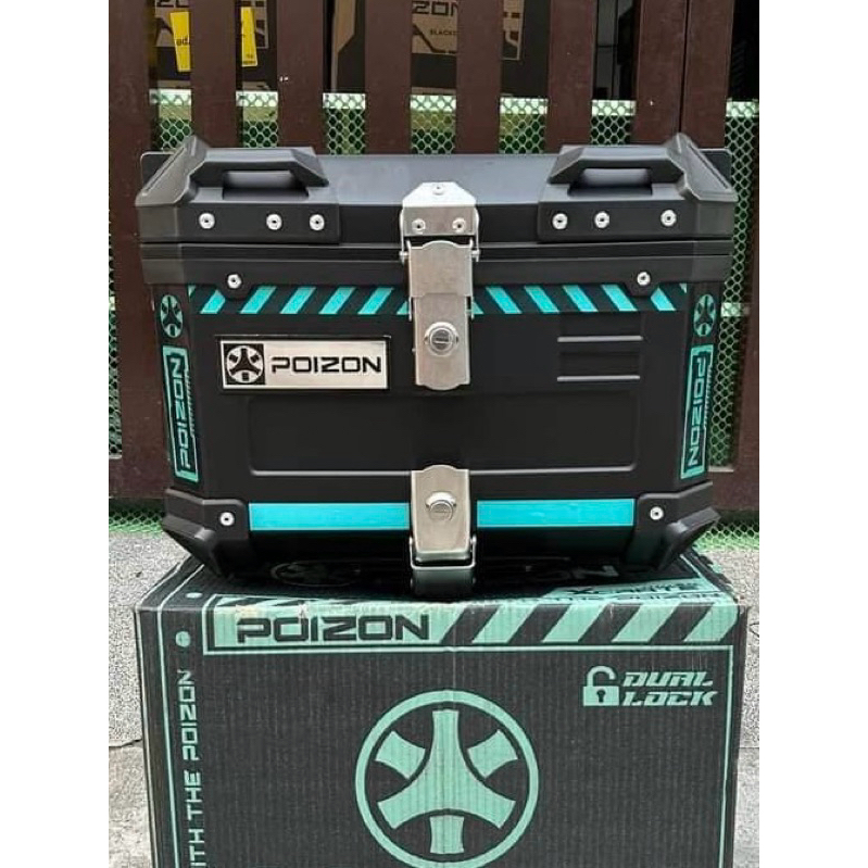 POIZON V2 45Liters Xcrate ABS PLASTIC TOP Box Single/Dual Lock with ...