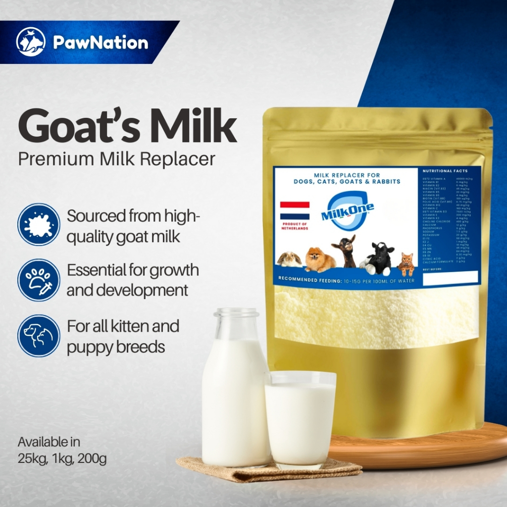 Milk One Replacer Goats Milk MilkOne Powder Supplement 200g Pet Milk ...