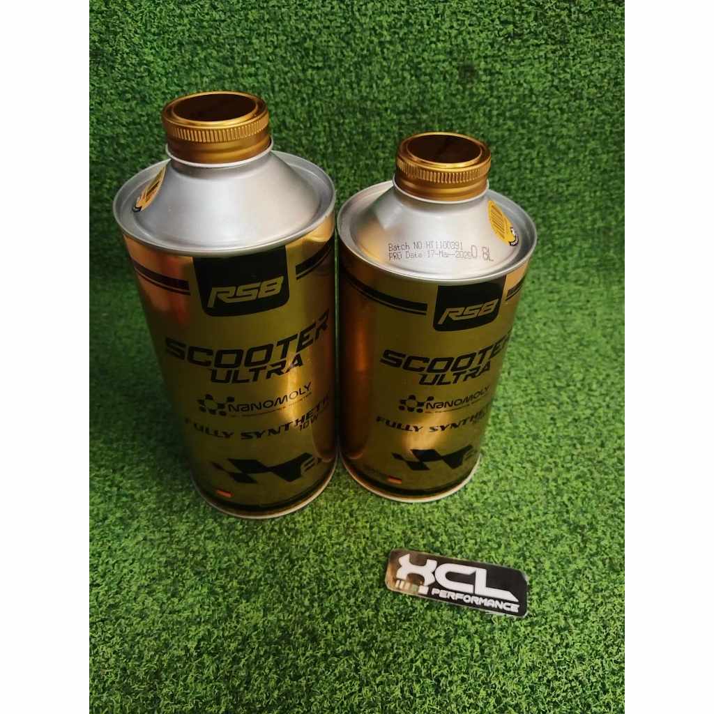 RS8 Scooter Ultra Nanomoly Synthetic Scooter Oil 10W-40 1L & 800mL ...