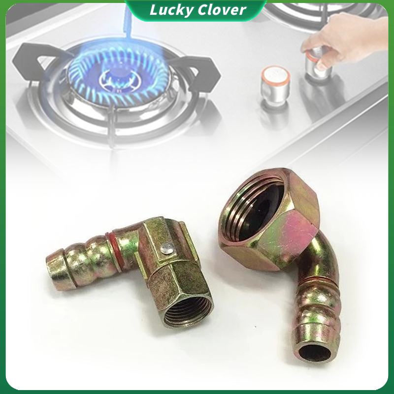 Universal Gas Cooker Joint Gas Stove Copper Joint Hose Elbow Connector ...