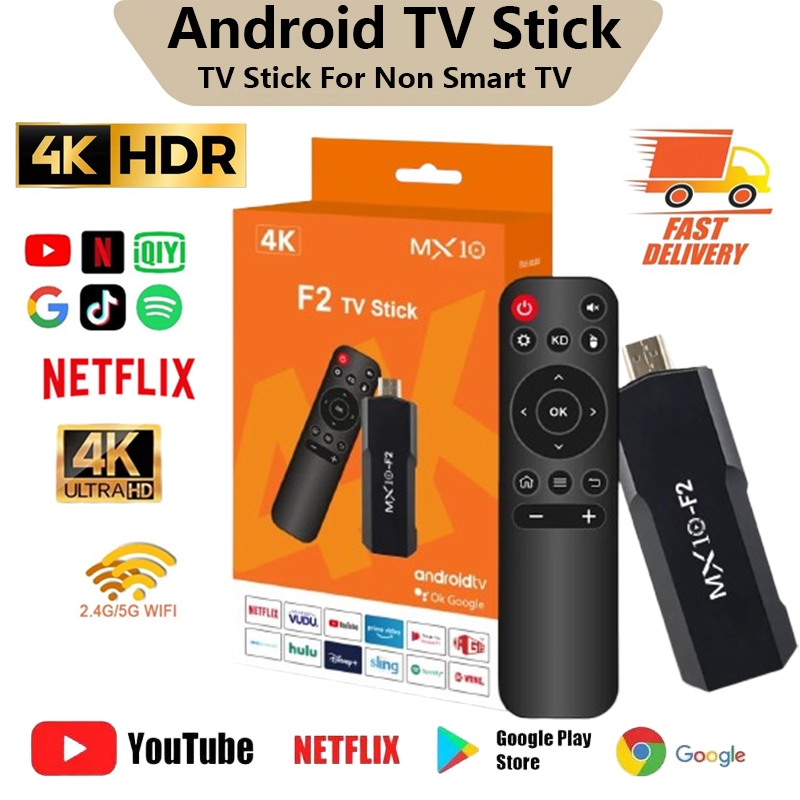 Smart TV Stick Android TV Box 8GB 128GB Google Youtube Dual Wifi ...