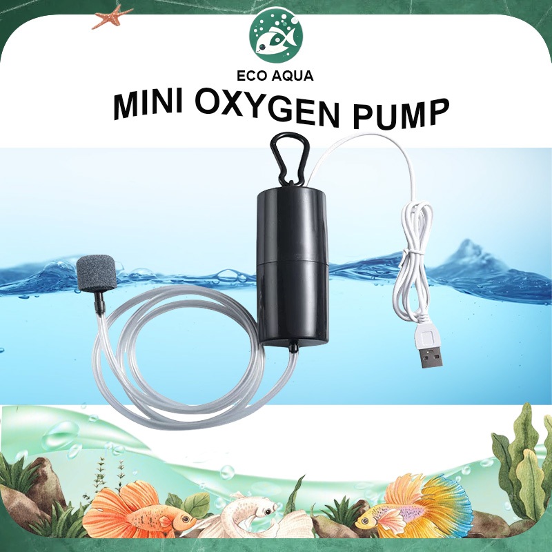 Aerator Fish Breeding Air Pump Silent Portable Aquarium Fish Tank ...