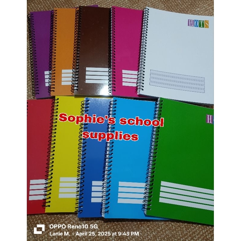 Spiral Notebook (10 PC's in one pack assorted color)Brand: Hots 80 ...