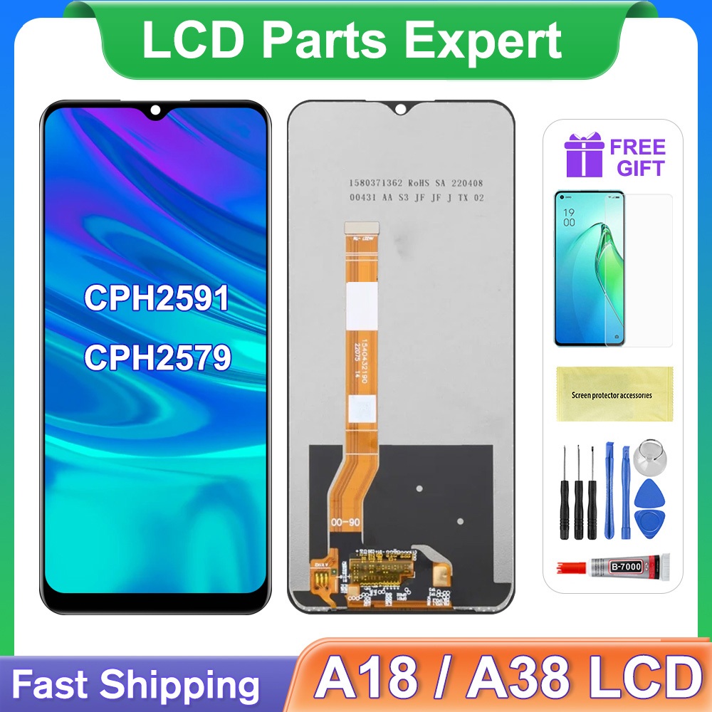 LCD with Frame For Oppo A38 A18 2023 CPH2579 CPH2591 LCD Display Touch ...