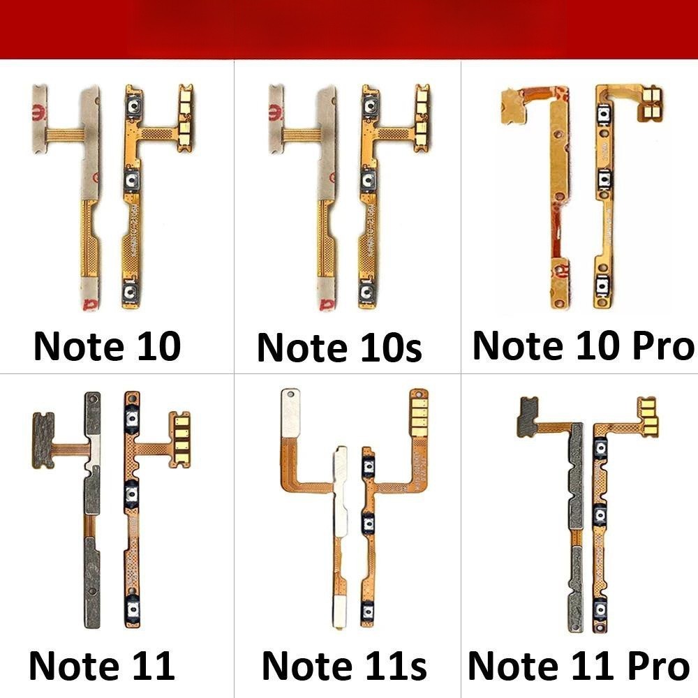 For Xiaomi Redmi Note 10 10s 11 11s Pro 4G 5G Power On Off Volume Side ...