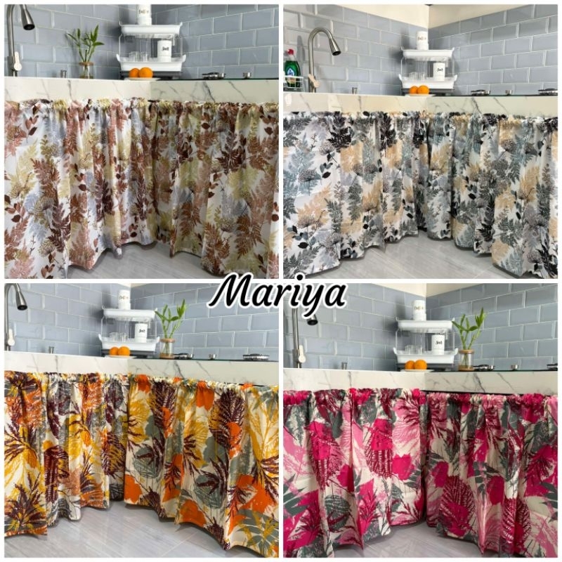 Lababo Curtain Standard Size 60x 30 Inches Under Sink Curtain | Shopee ...