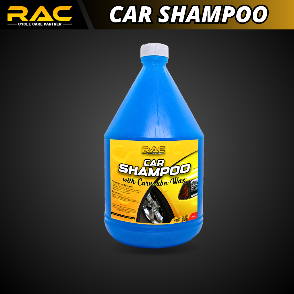 RAC 1 Gallon Premium Car Shampoo With Carnauba Wax | Shopee Philippines