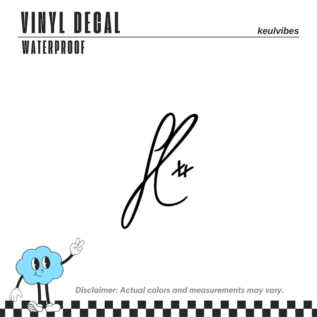 Sabrina Carpenter Signature Vinyl Decals laptop bike car tumbler ...