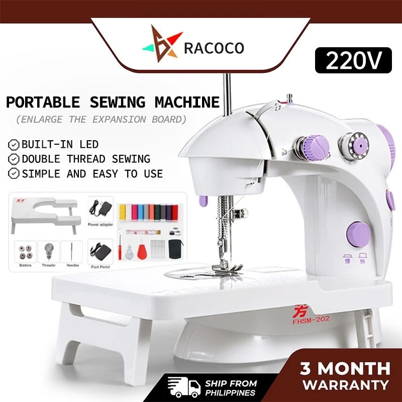 Portable 2-Speed Sewing Machine Multifunctional Home Electric Sewing ...
